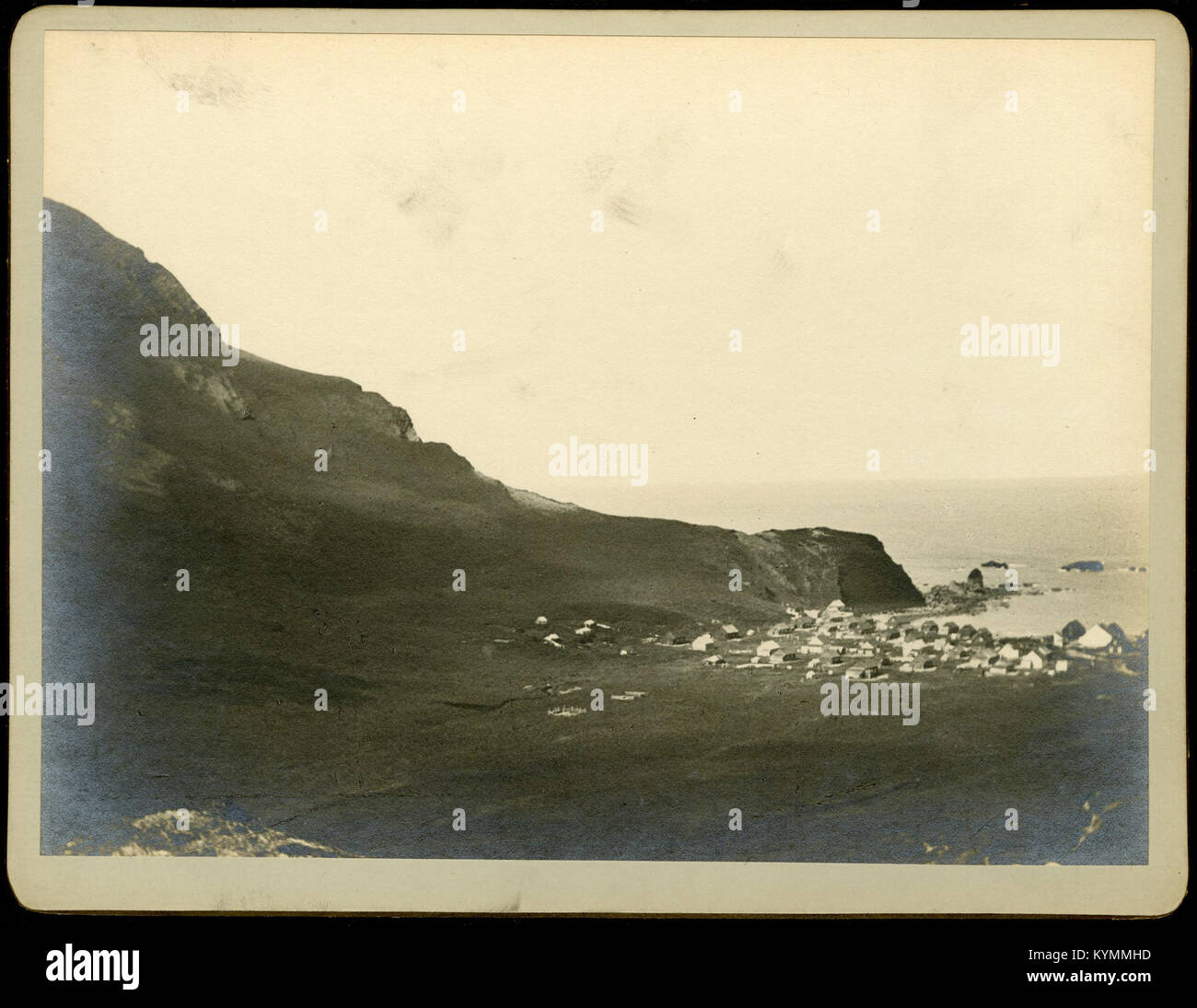 A historic image of Copper Island, an area known for its geographical ...