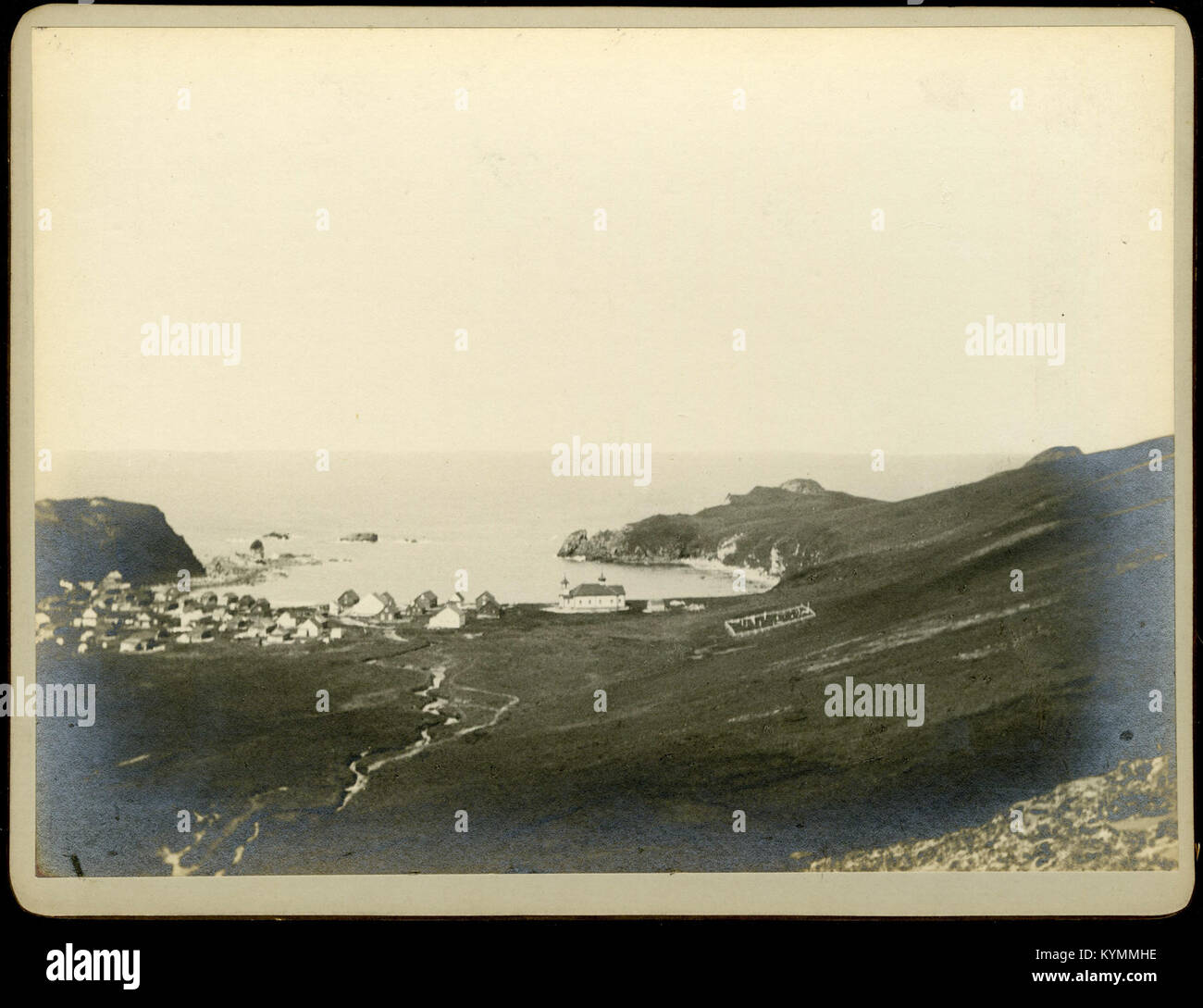 Photograph of Copper Island, taken for a historical archive, depicting ...