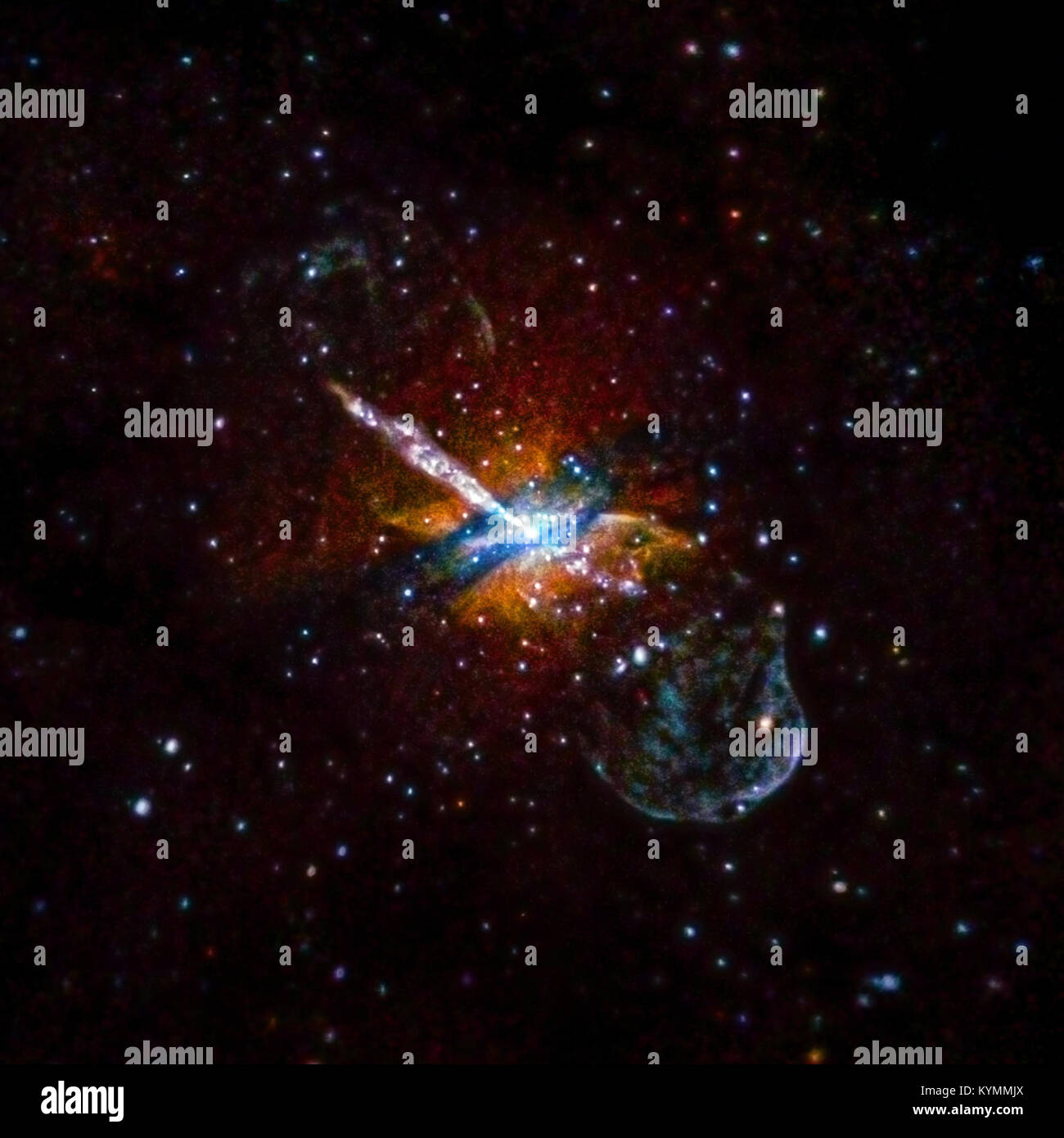 An image of Centaurus A, one of the largest galaxies in the nearby ...