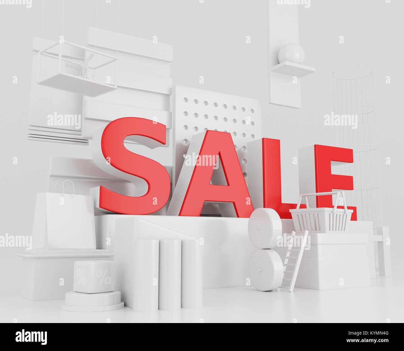 3d illustration. Word sale, design concept. Creative sale idea Stock ...