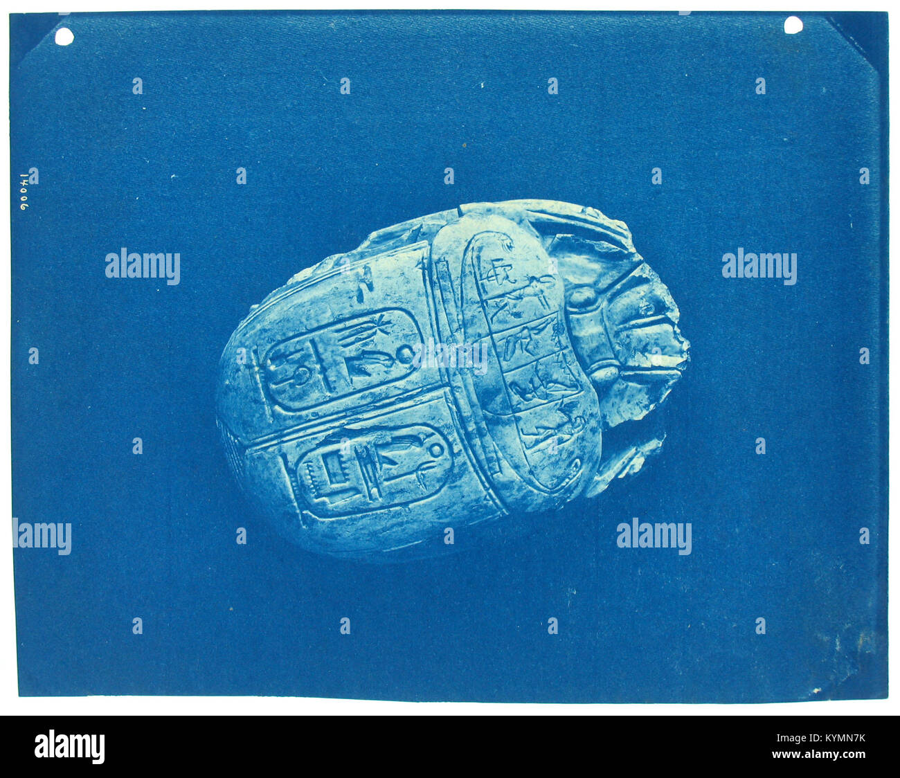 An illustration of an ancient Egyptian scarab beetle artifact, showing ...