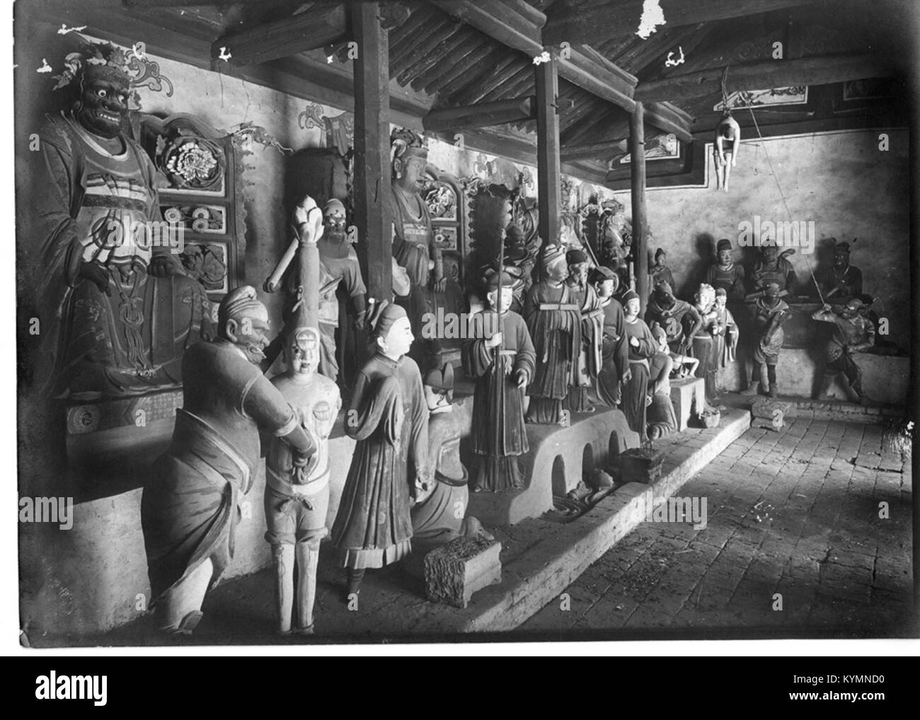 Photograph depicting a traditional Chinese representation of Buddhist ...