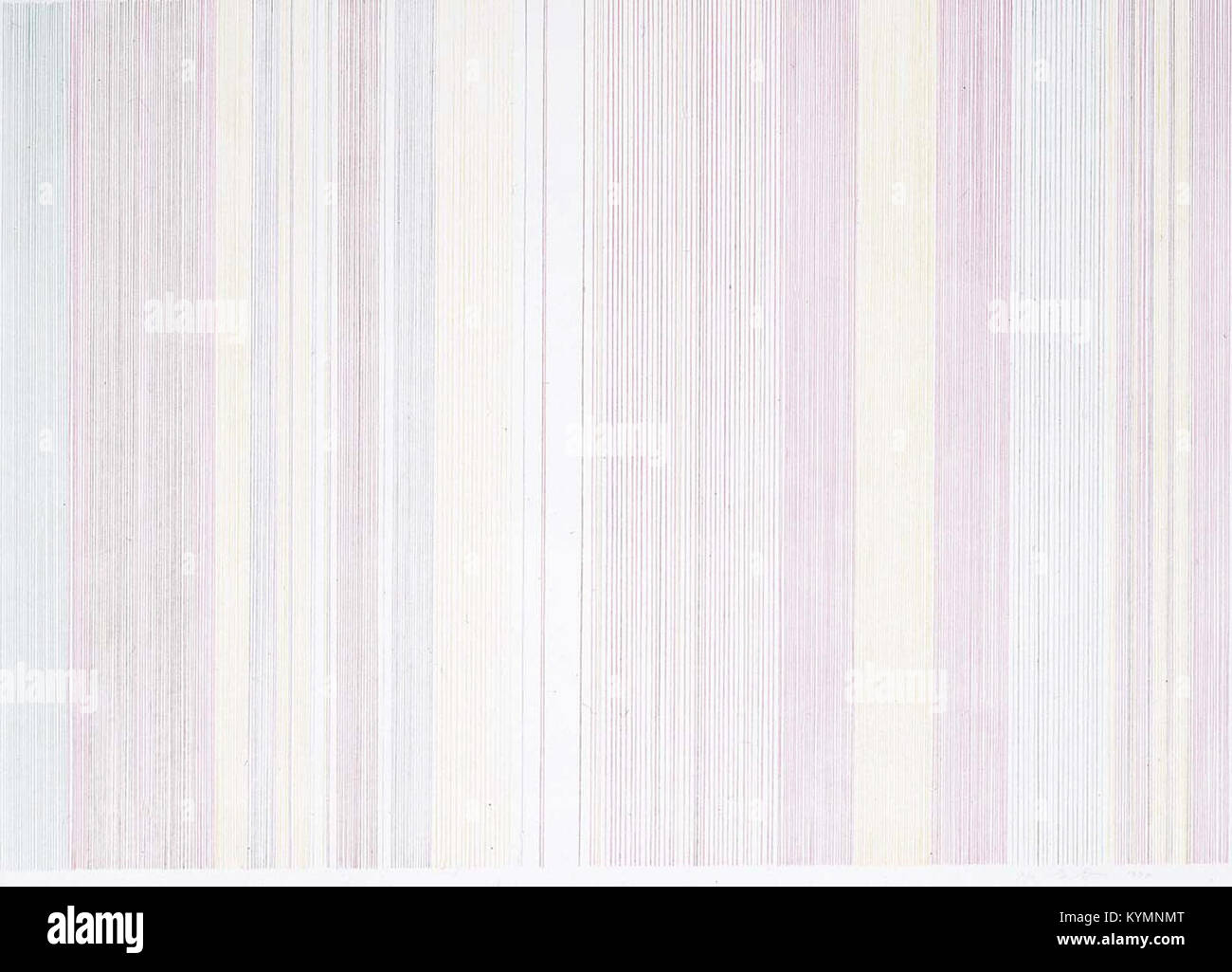 A color lithograph titled 'Prince Igor' by Gene Davis, showcasing ...