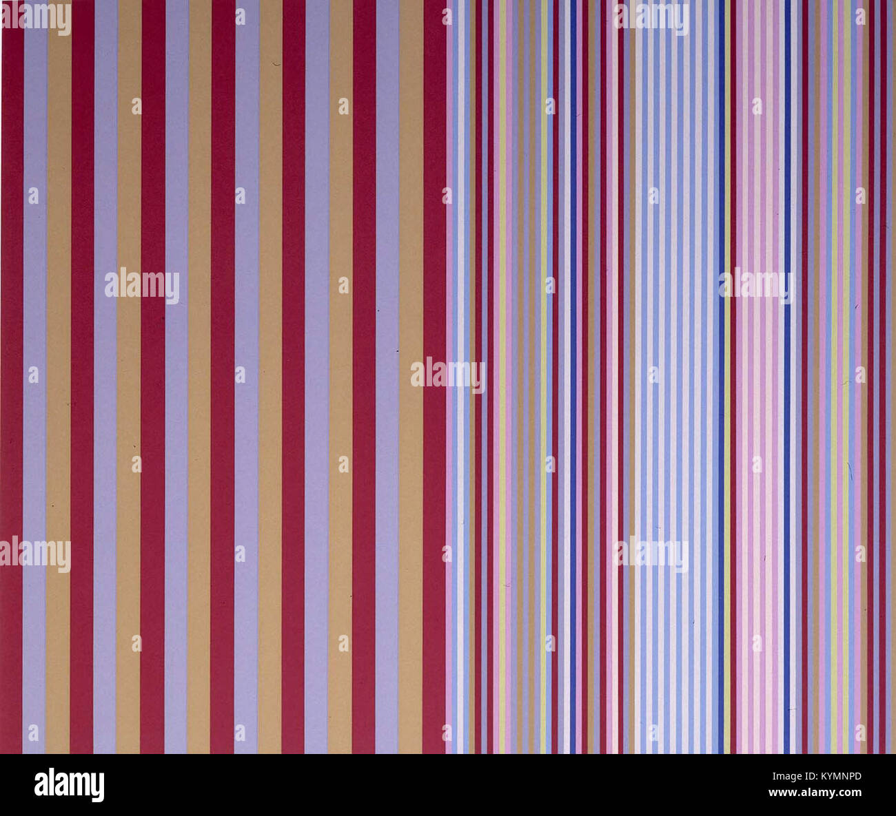 An abstract color serigraph by Gene Davis from the 1970s, titled 'Royal ...