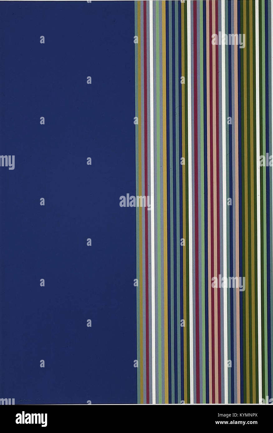 Abstract artwork from the 1970s, created by Gene Davis, displayed at ...