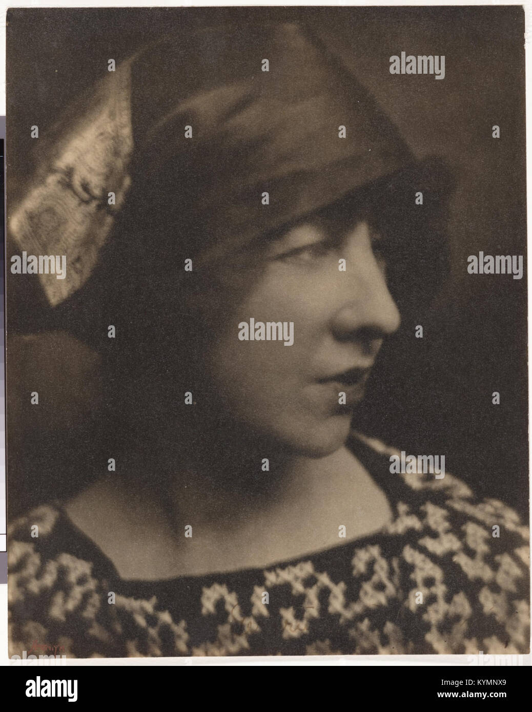 A portrait of Gertrude Vanderbilt Whitney, an American philanthropist ...