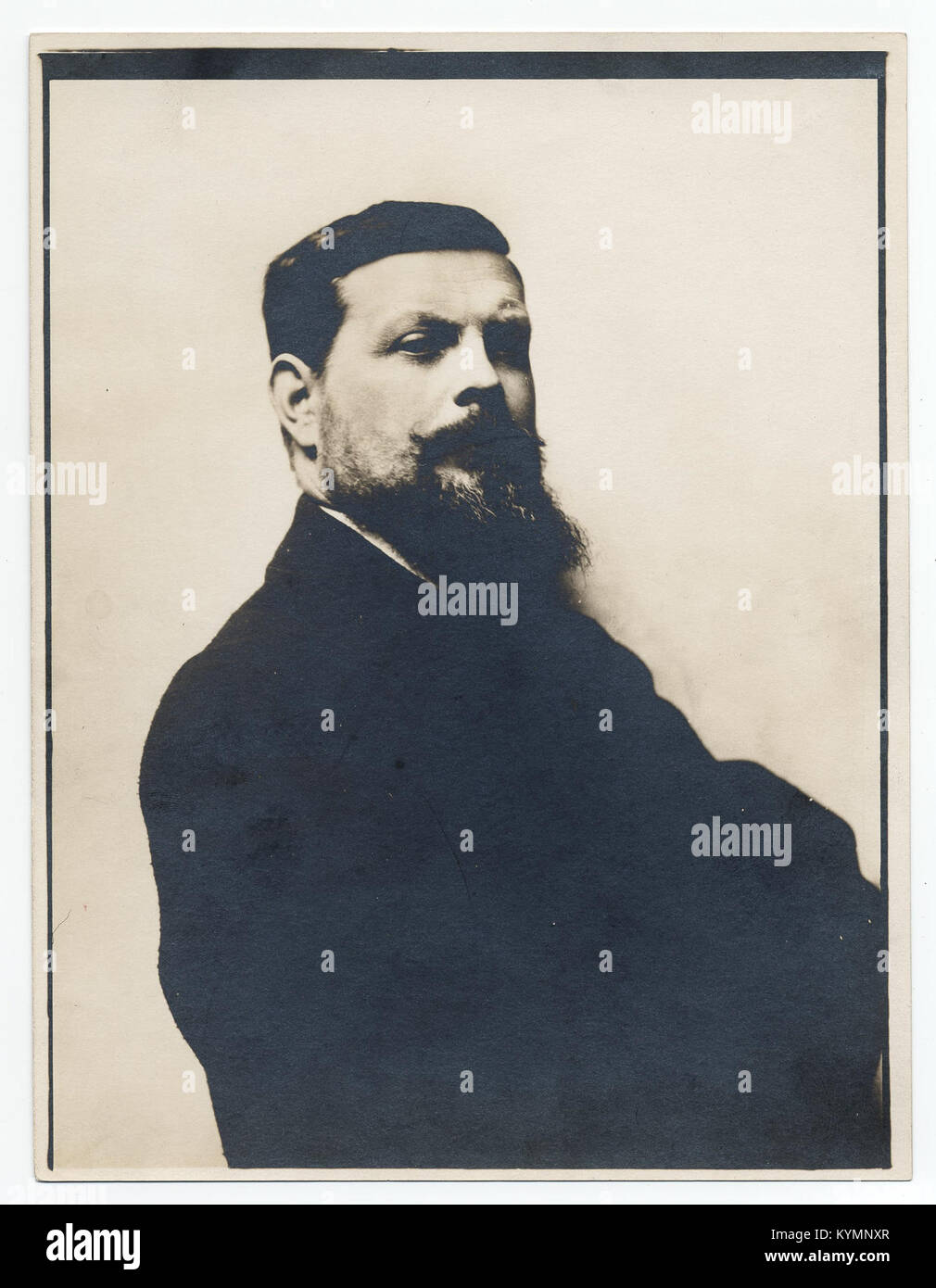A portrait of Frank Brangwyn, a renowned British artist known for his ...