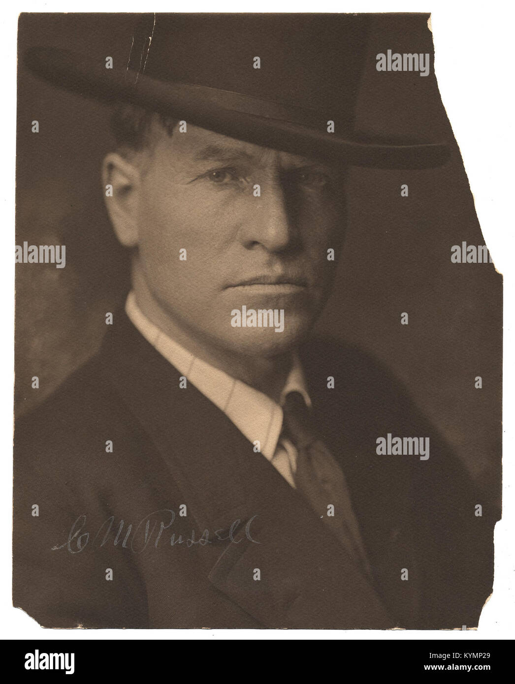 Charles m russell portrait hi-res stock photography and images - Alamy