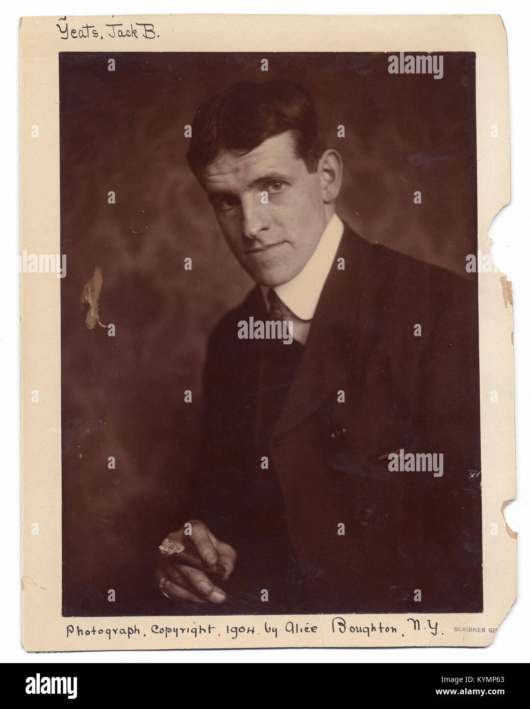 An artwork by Jack Butler Yeats, showcasing a painting or drawing ...