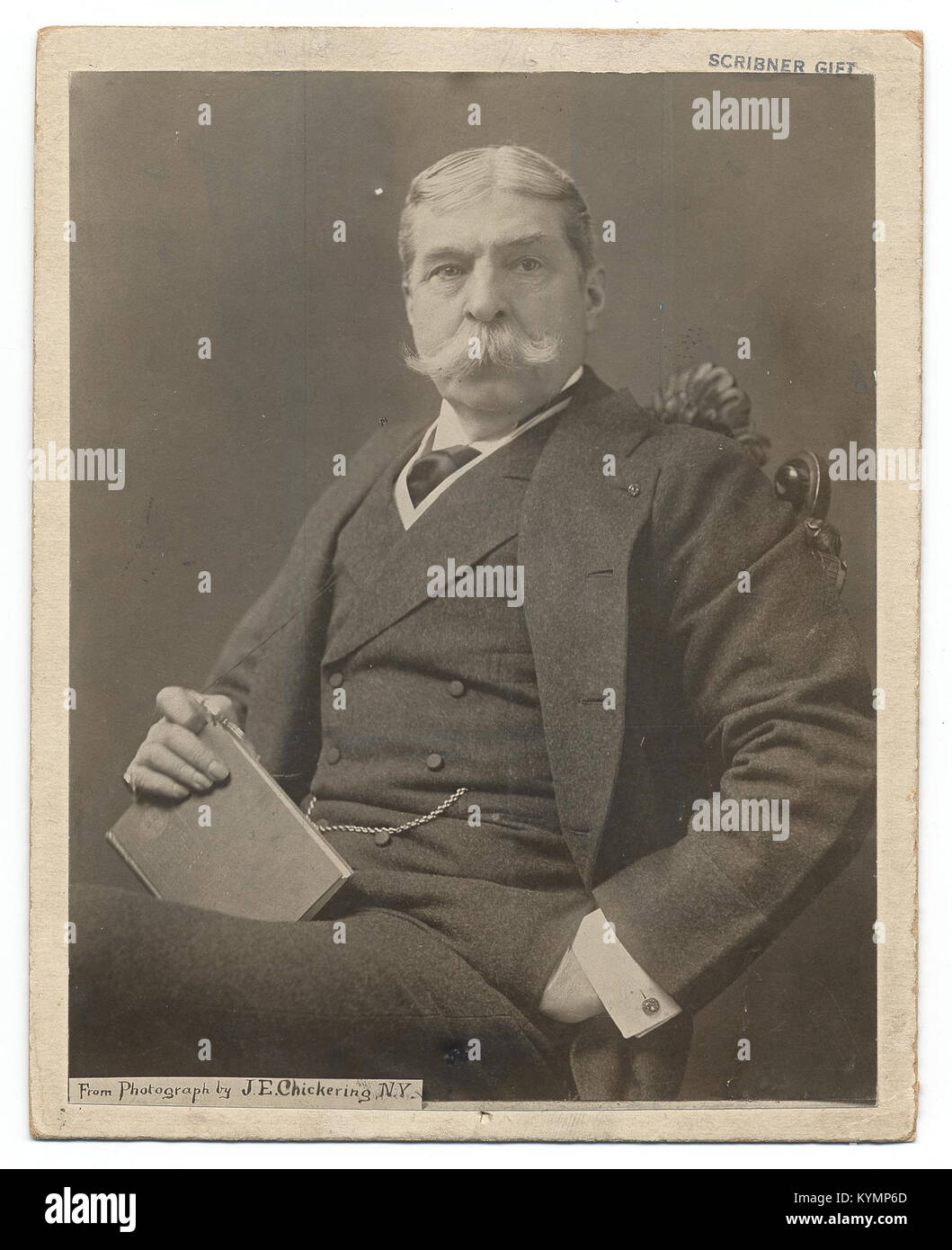 Portrait of F. Hopkinson Smith, an American engineer, author, and ...