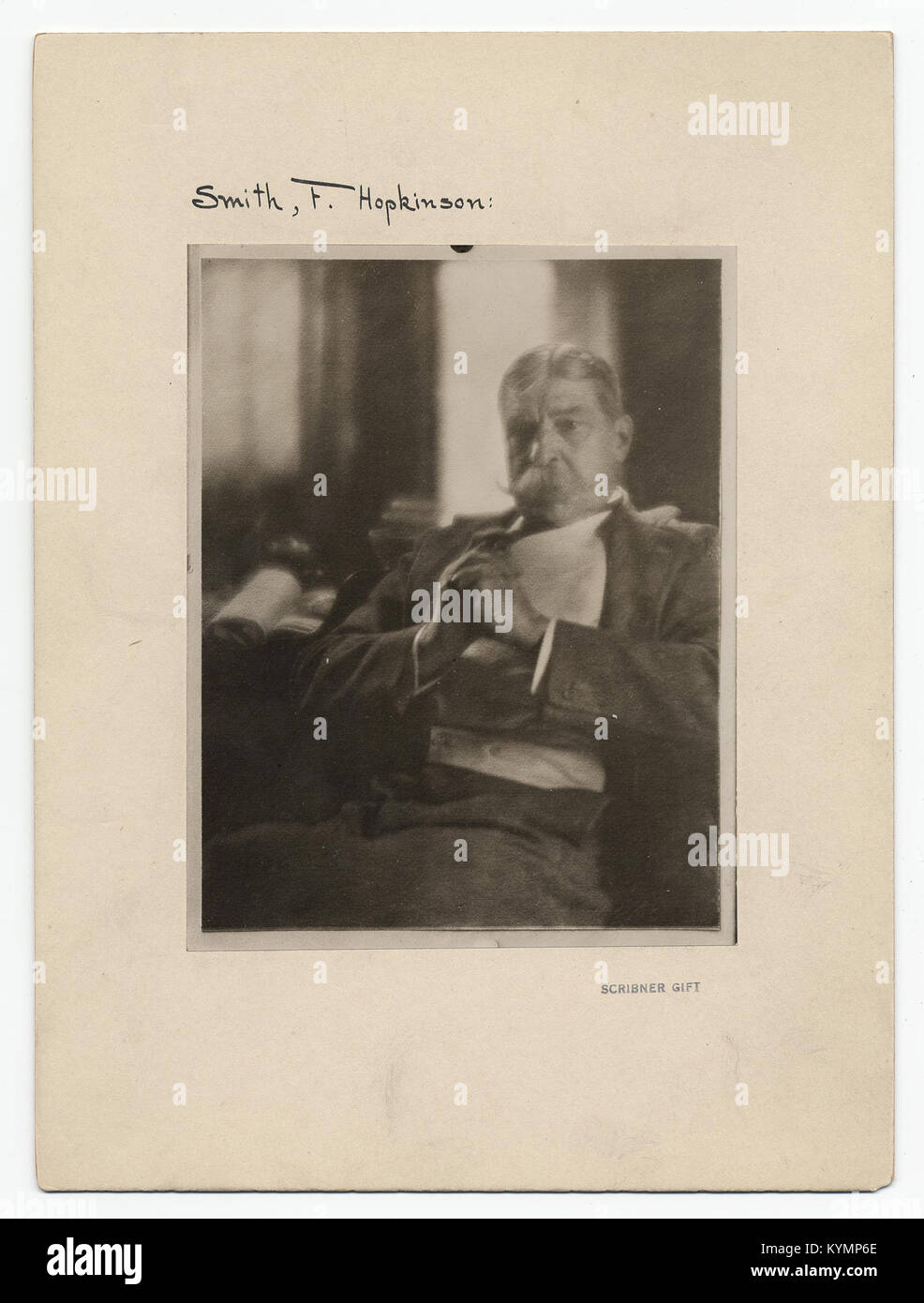 This image depicts F. Hopkinson Smith, an American author, artist, and ...