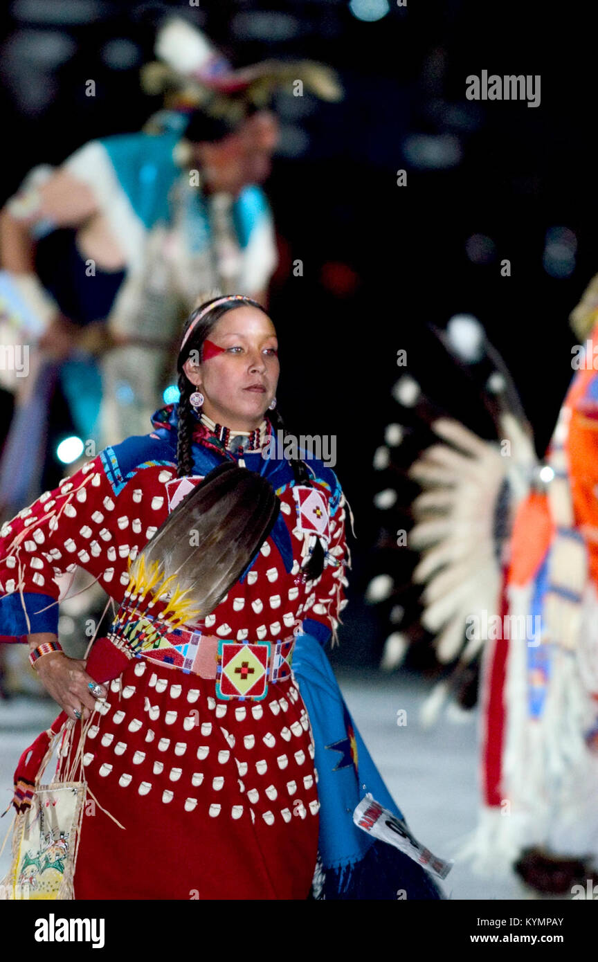 Photograph from the 2005 Powwow, showing Native American women in ...