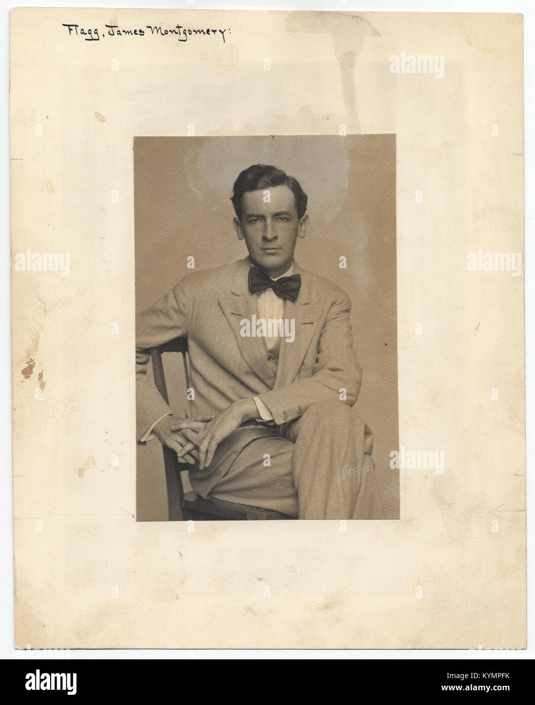 A portrait of James Montgomery Flagg (1877-1960), the American artist ...