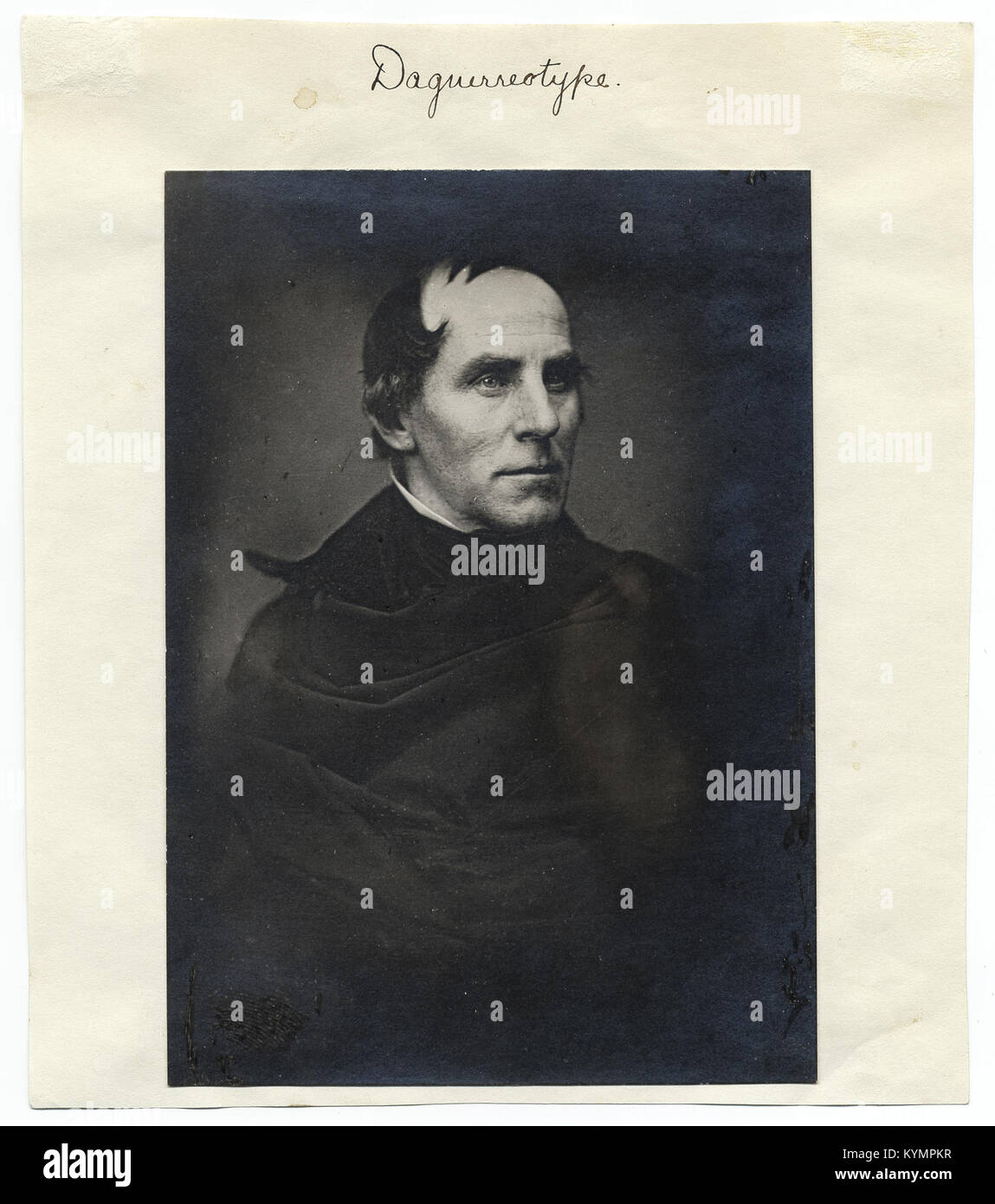 This image is a portrait of Thomas Cole, the founder of the Hudson ...