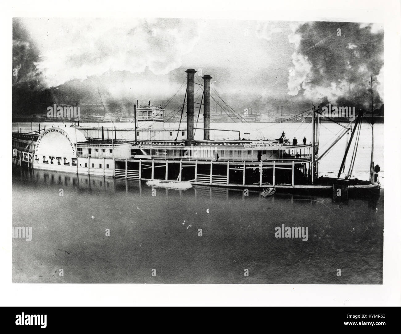 Ohio river boat illustration hi-res stock photography and images - Alamy
