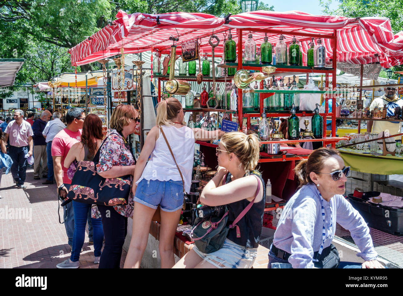 Buenos Aires Argentina,San Telmo Plaza Dorrego,art,antiques fair,vendor ...