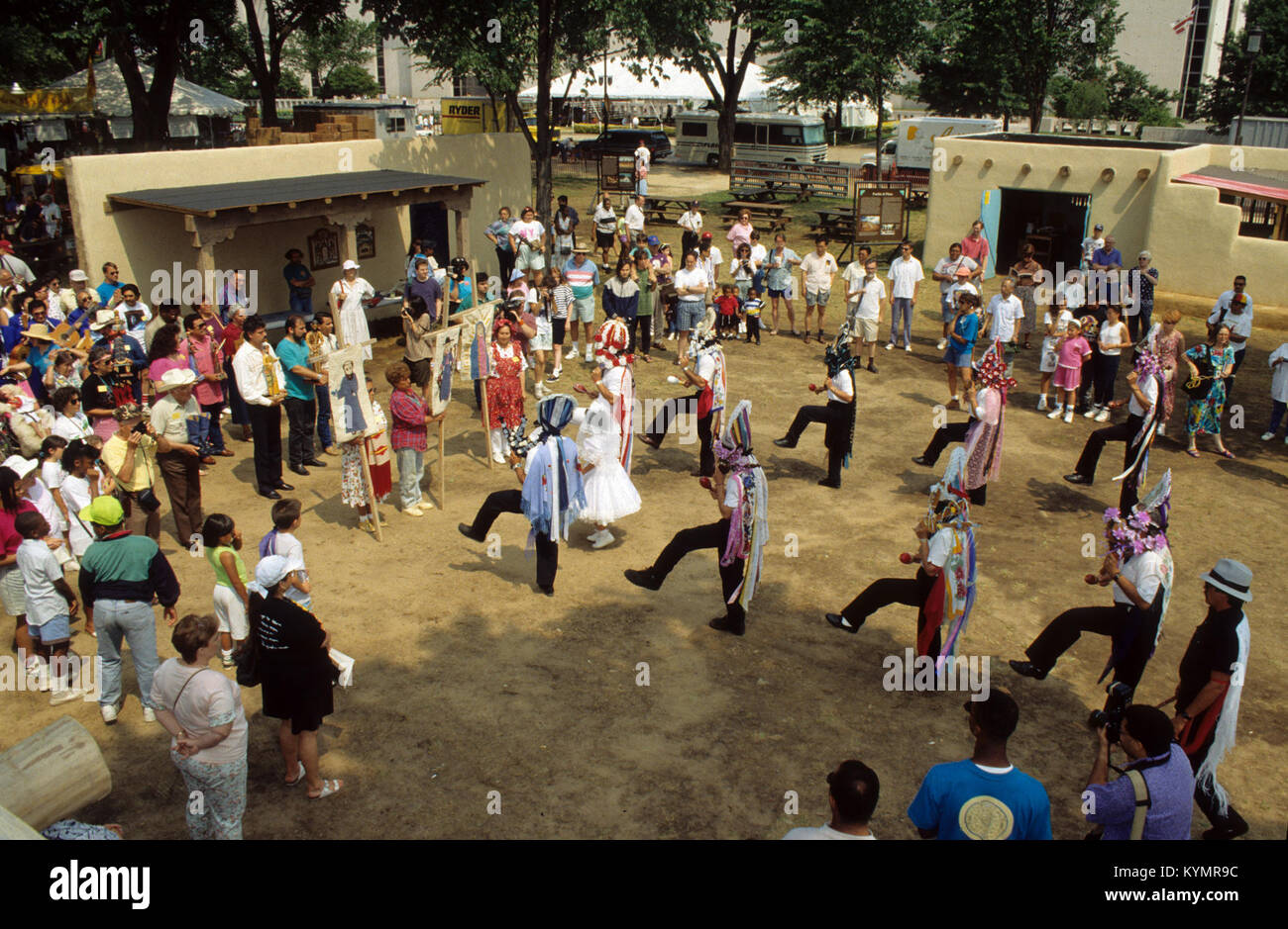An illustration capturing a traditional Matachines dance in New Mexico ...