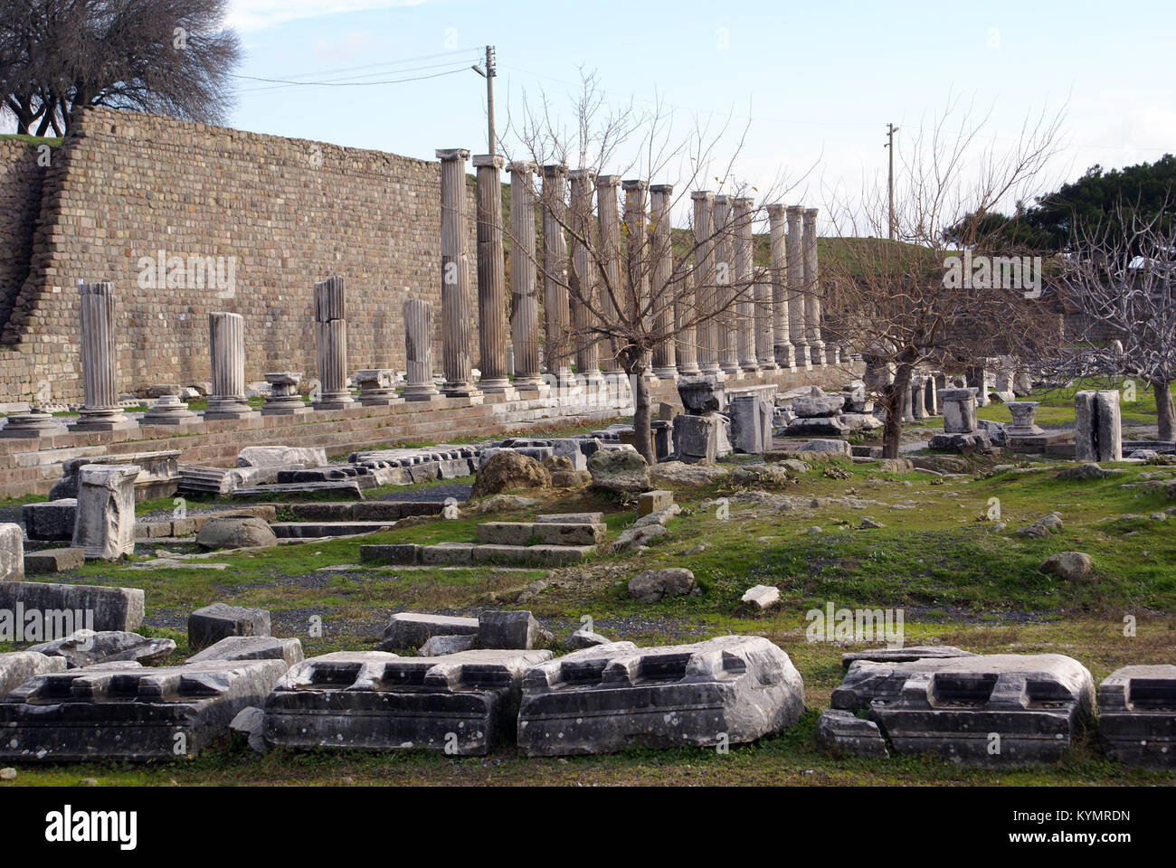 Ruins of temple Asklepios in Asklepion, Bergama, Turkey Stock Photo - Alamy