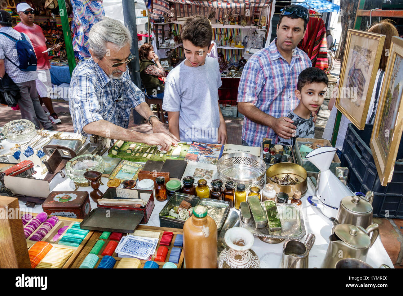 Male kid kids child children booth booths vendor vendors hi-res stock ...