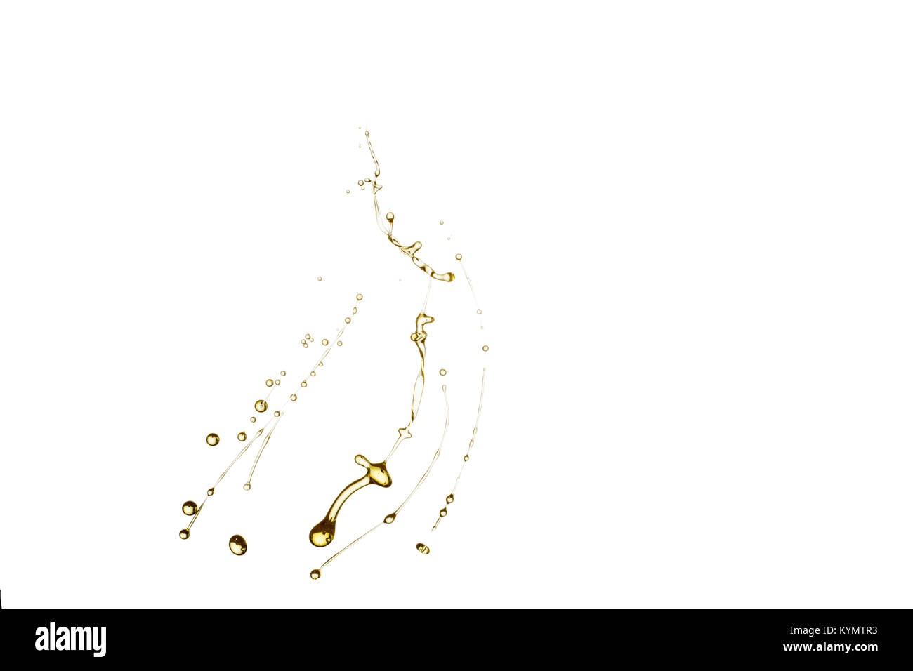 olive oil splashing isolated on white background Stock Photo - Alamy