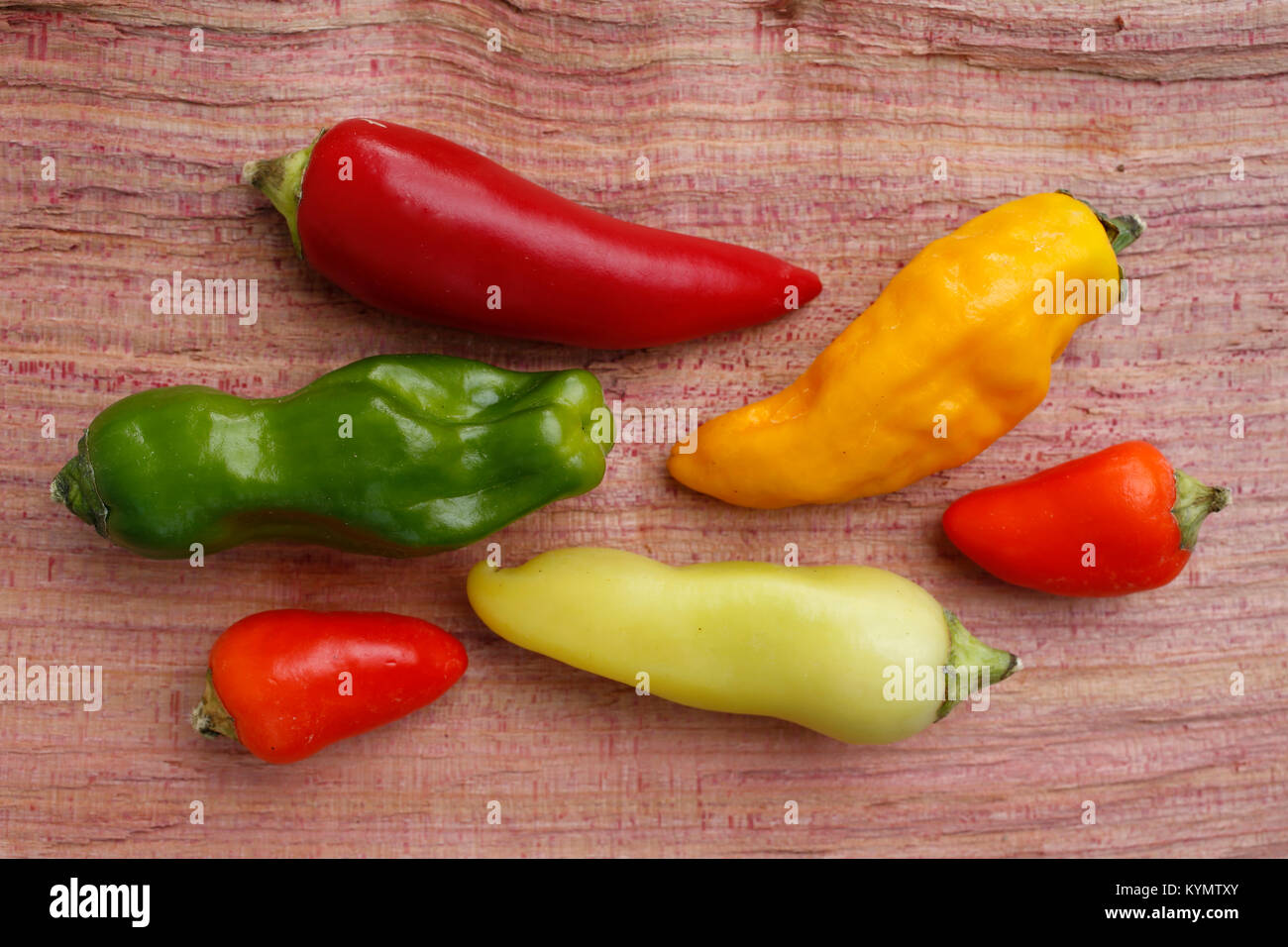different chili peppers Stock Photo - Alamy
