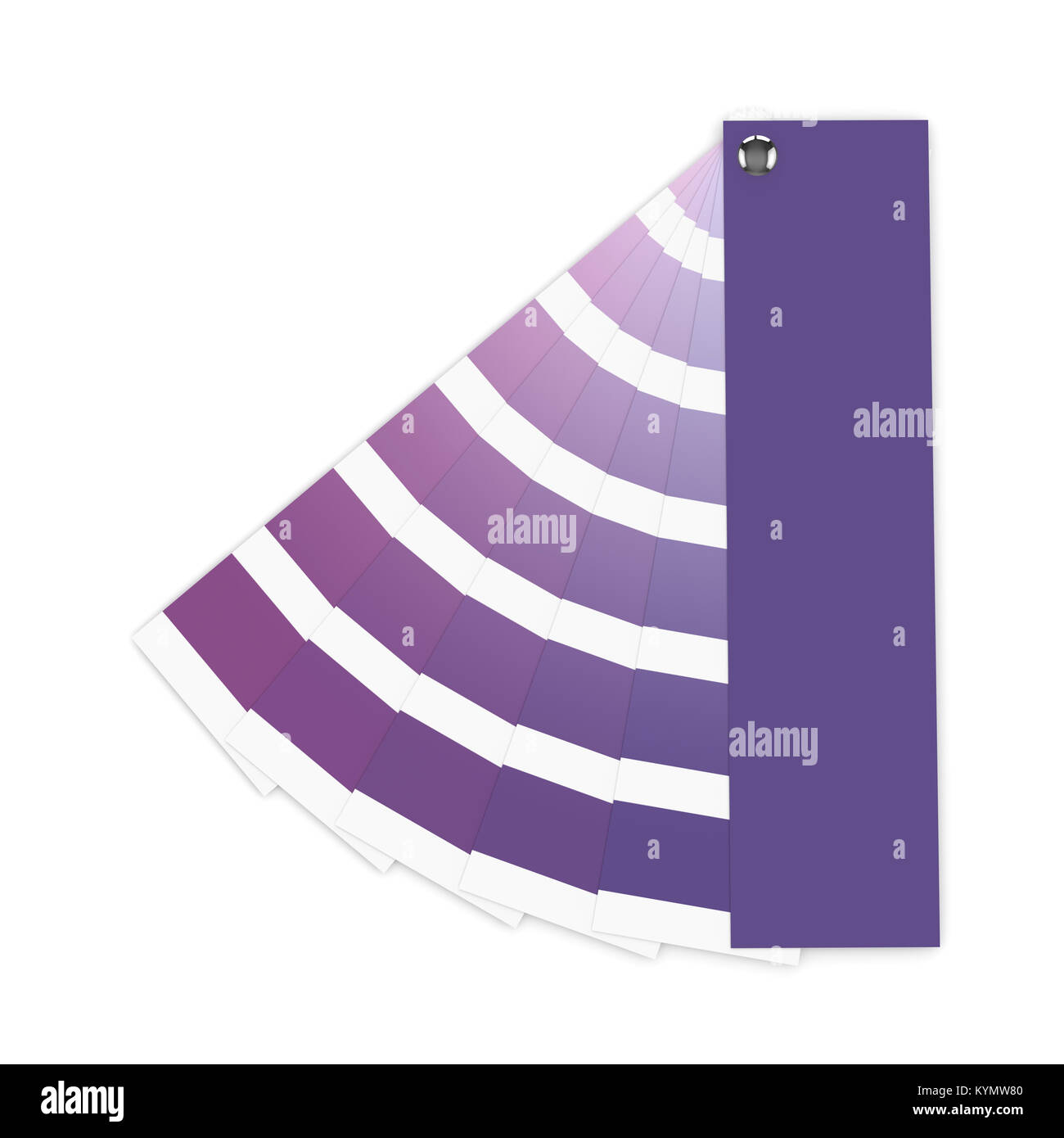 3d render of ultraviolet color palette guide over white. Color of the ...