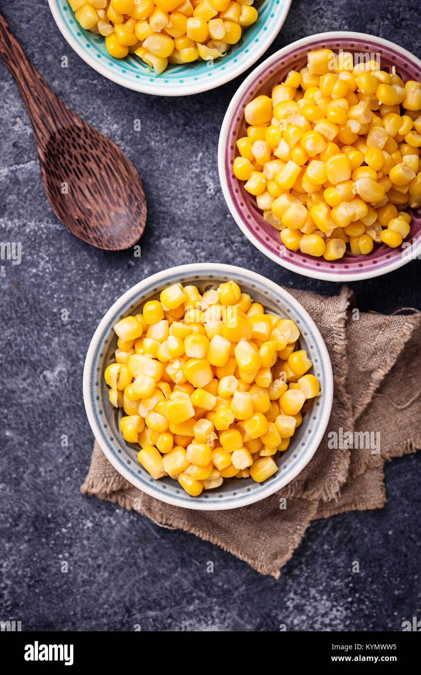 Bowl of a sweet corn Stock Photo - Alamy