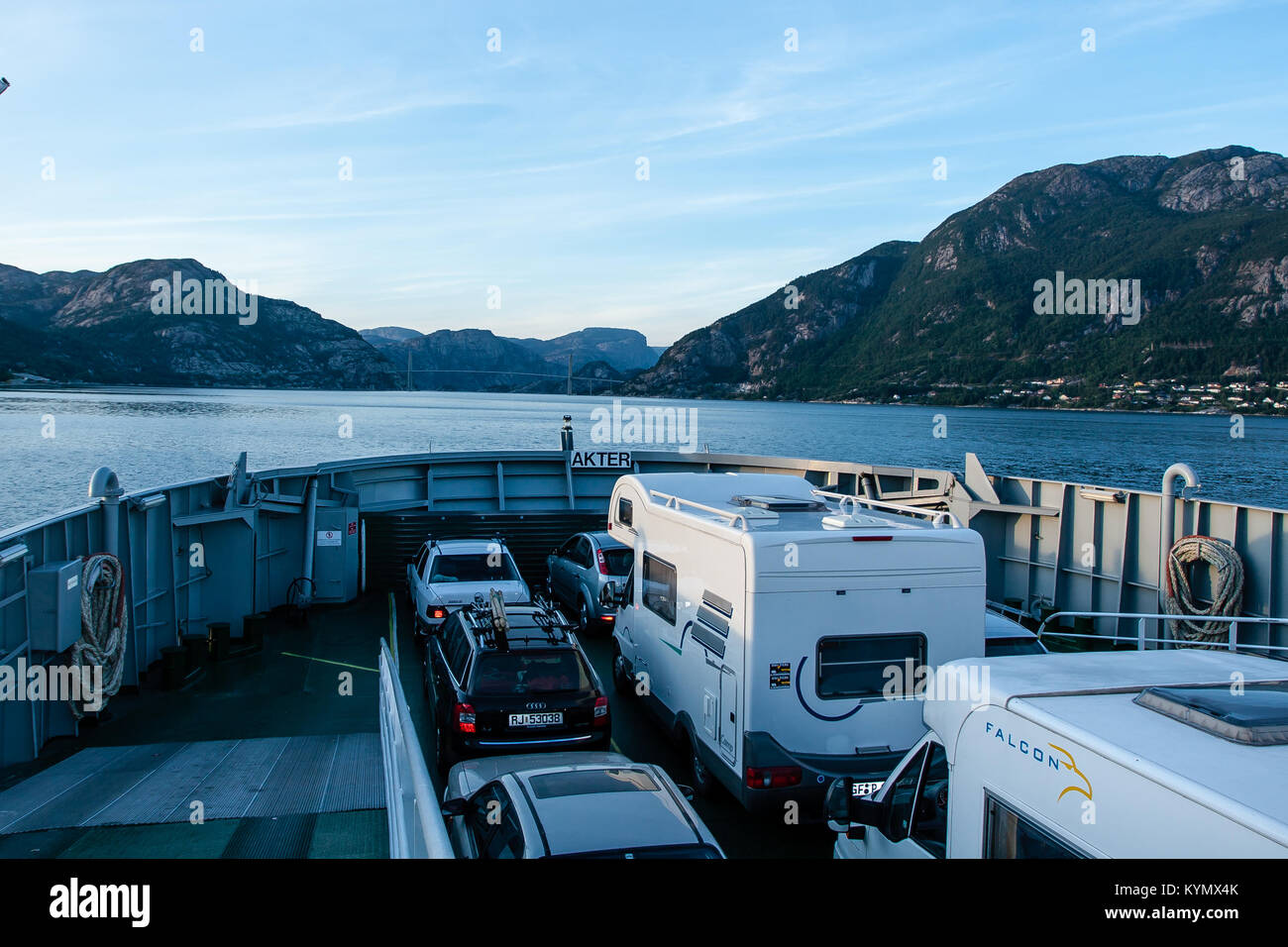 Norwegian network of car ferries criss-crossing the fjords is popular ...
