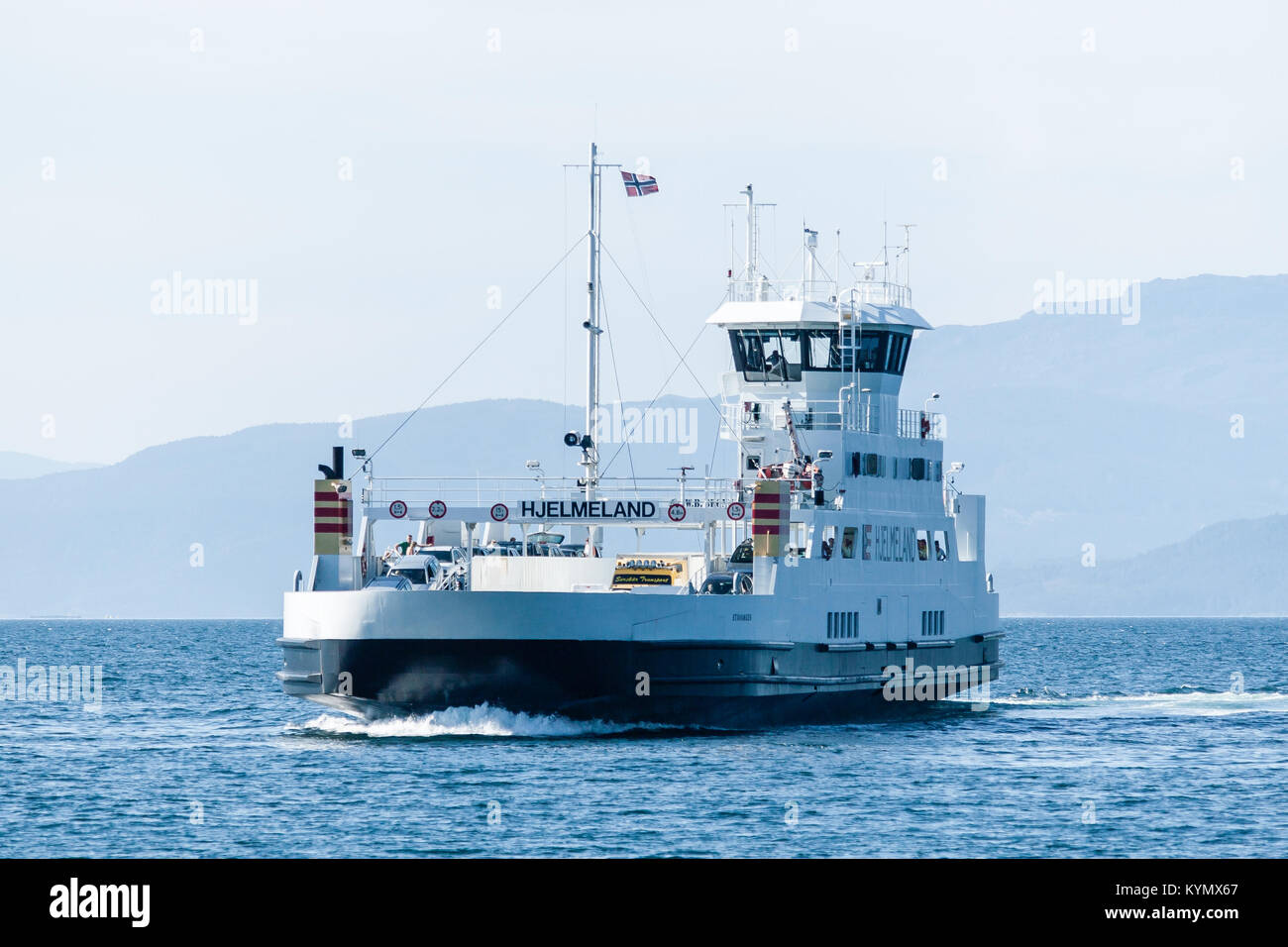 Norwegian car ferry criss-crossing the fjord is a popular form of ...