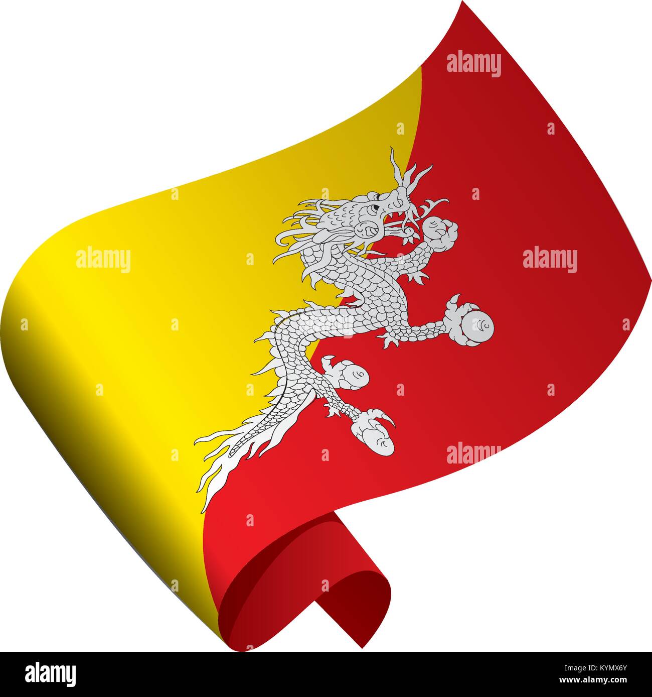 Bhutan flag, vector illustration Stock Vector Image & Art - Alamy