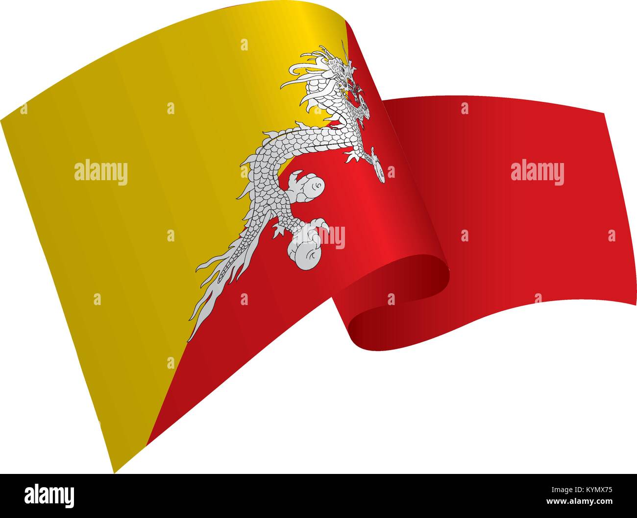 Bhutan flag, vector illustration Stock Vector Image & Art - Alamy