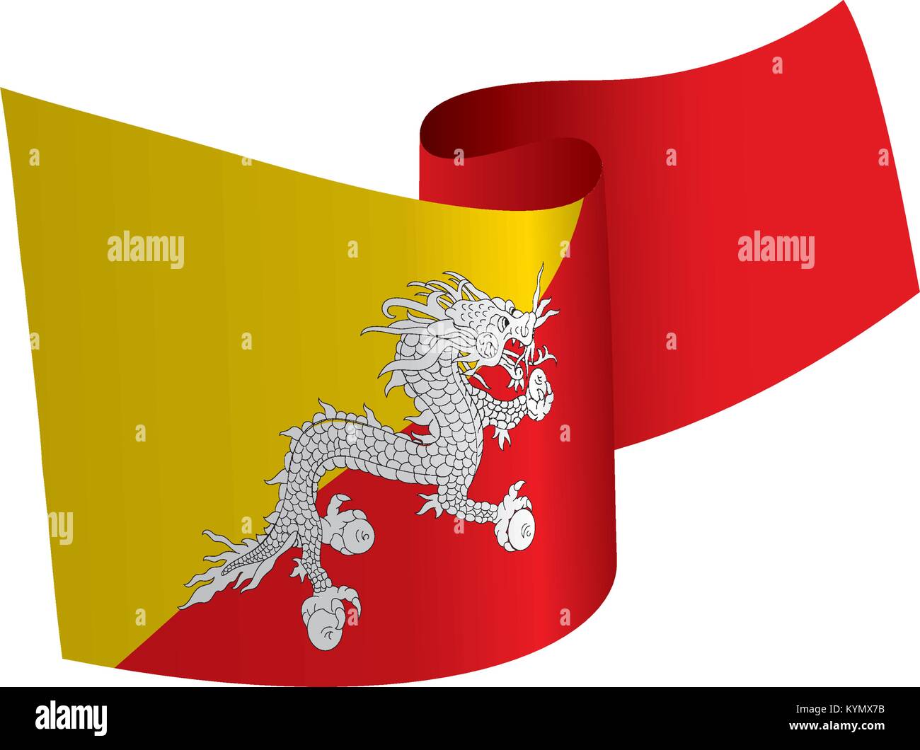Bhutan flag, vector illustration Stock Vector Image & Art - Alamy