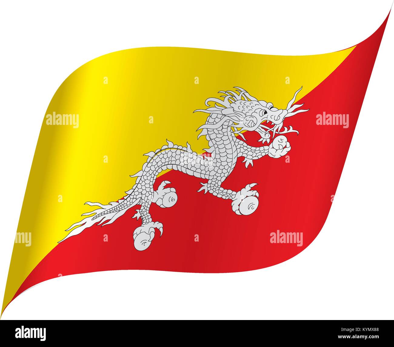 Bhutan flag, vector illustration Stock Vector Image & Art - Alamy