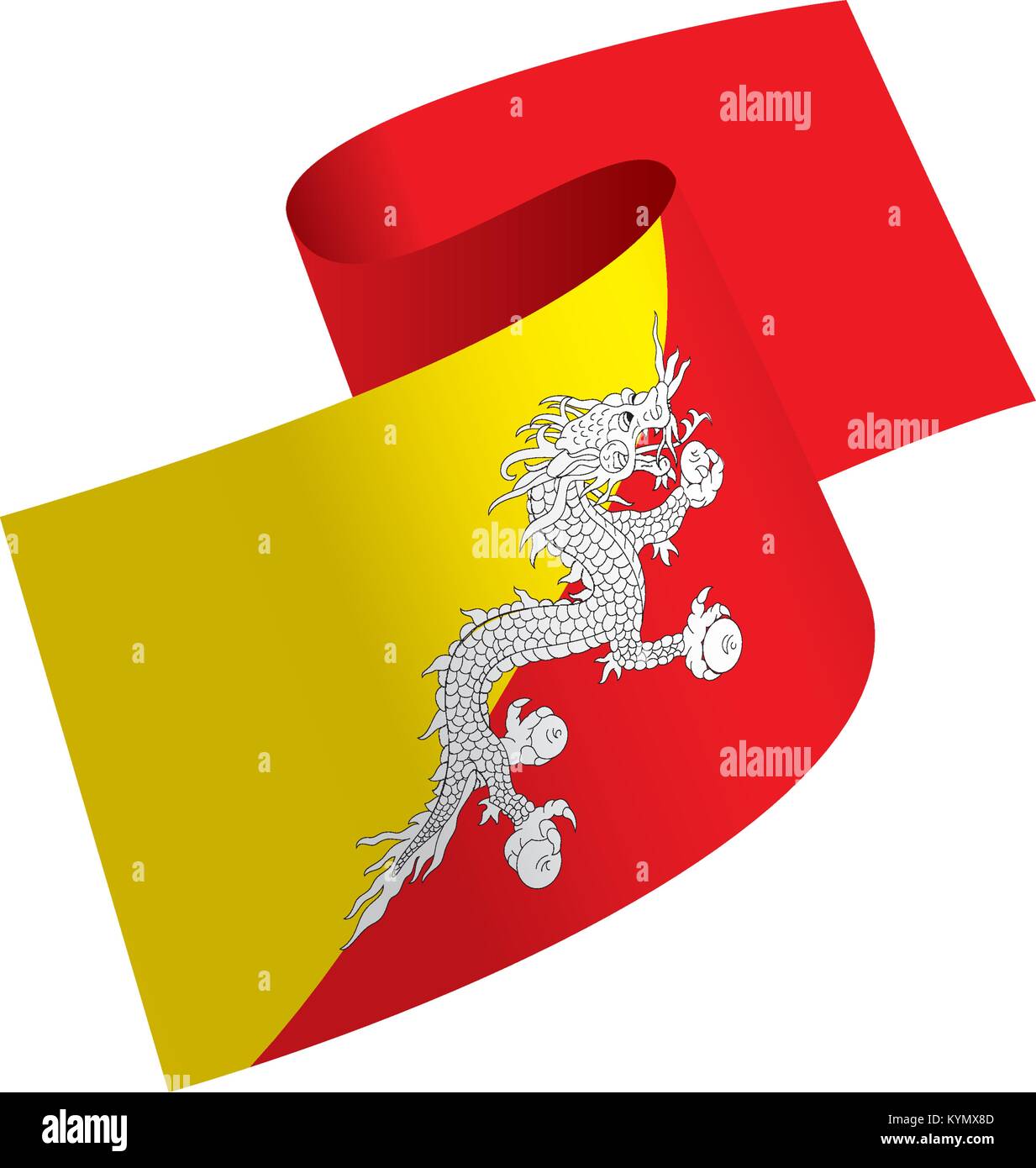 Bhutan flag, vector illustration Stock Vector Image & Art - Alamy