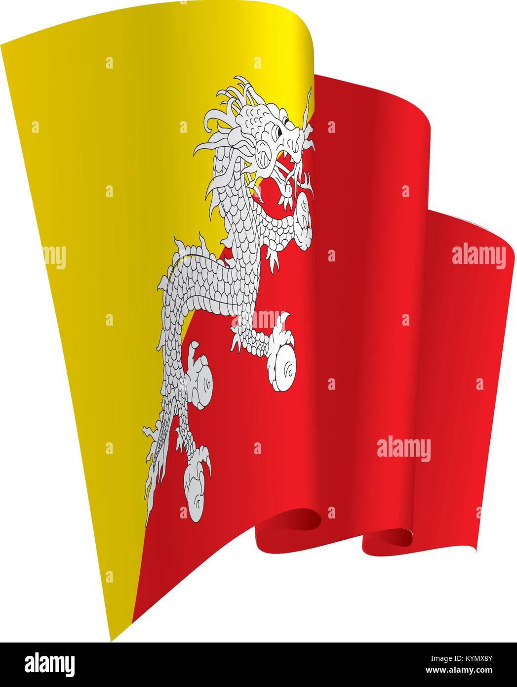 Bhutan flag, vector illustration Stock Vector Image & Art - Alamy