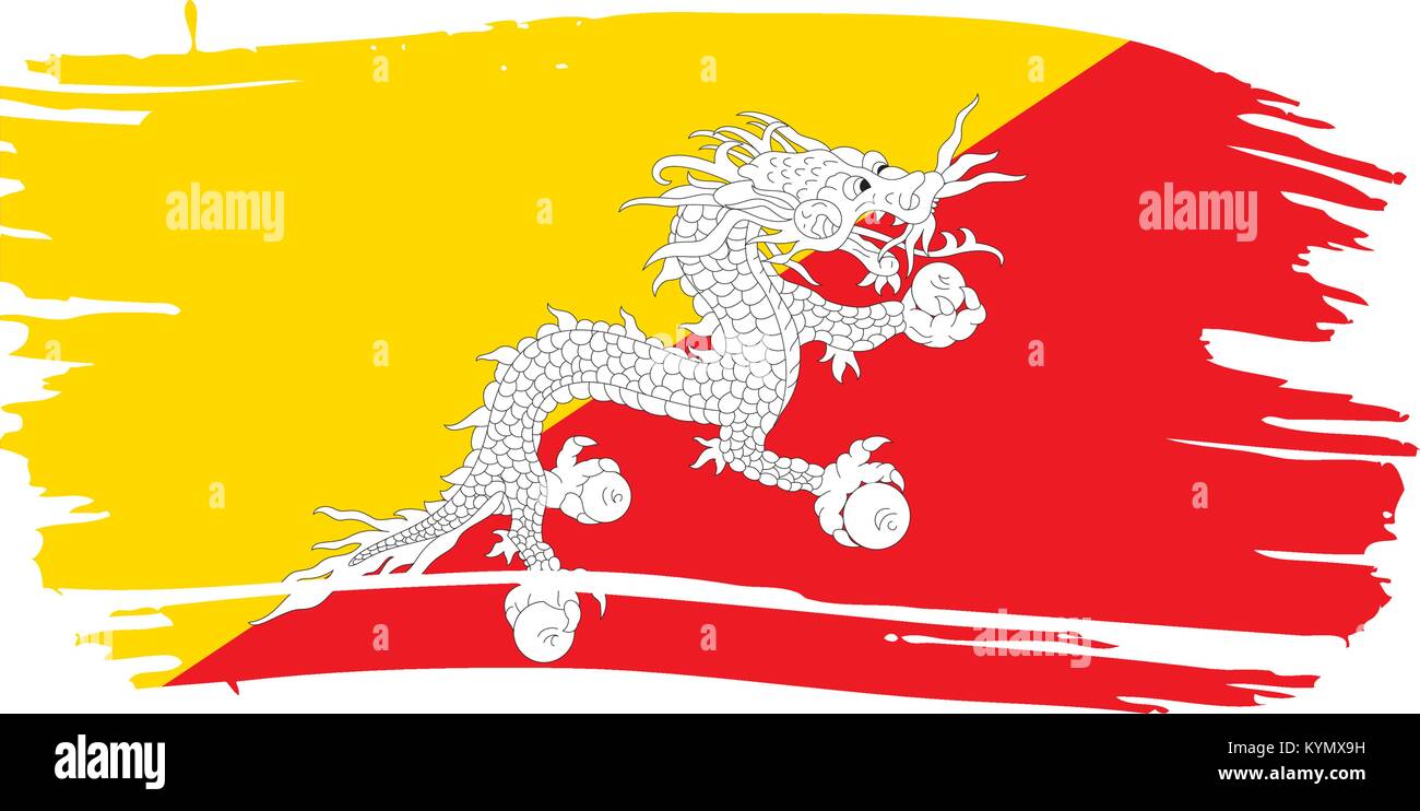 Bhutan flag, vector illustration Stock Vector Image & Art - Alamy