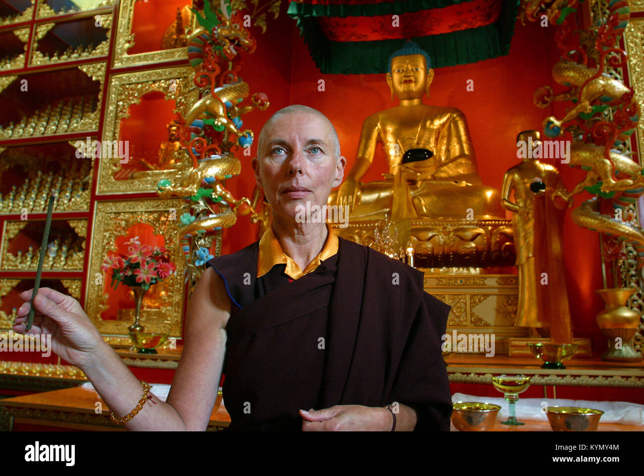 Rinchen Khandro, a Buddhist nun from the Samye Ling community in ...