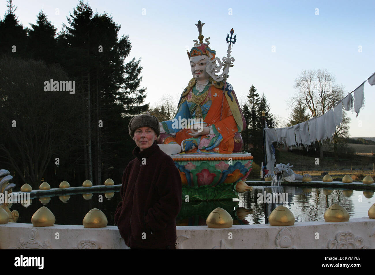 Rinchen Khandro, a Buddhist nun who lives at the Samye Ling monastery ...
