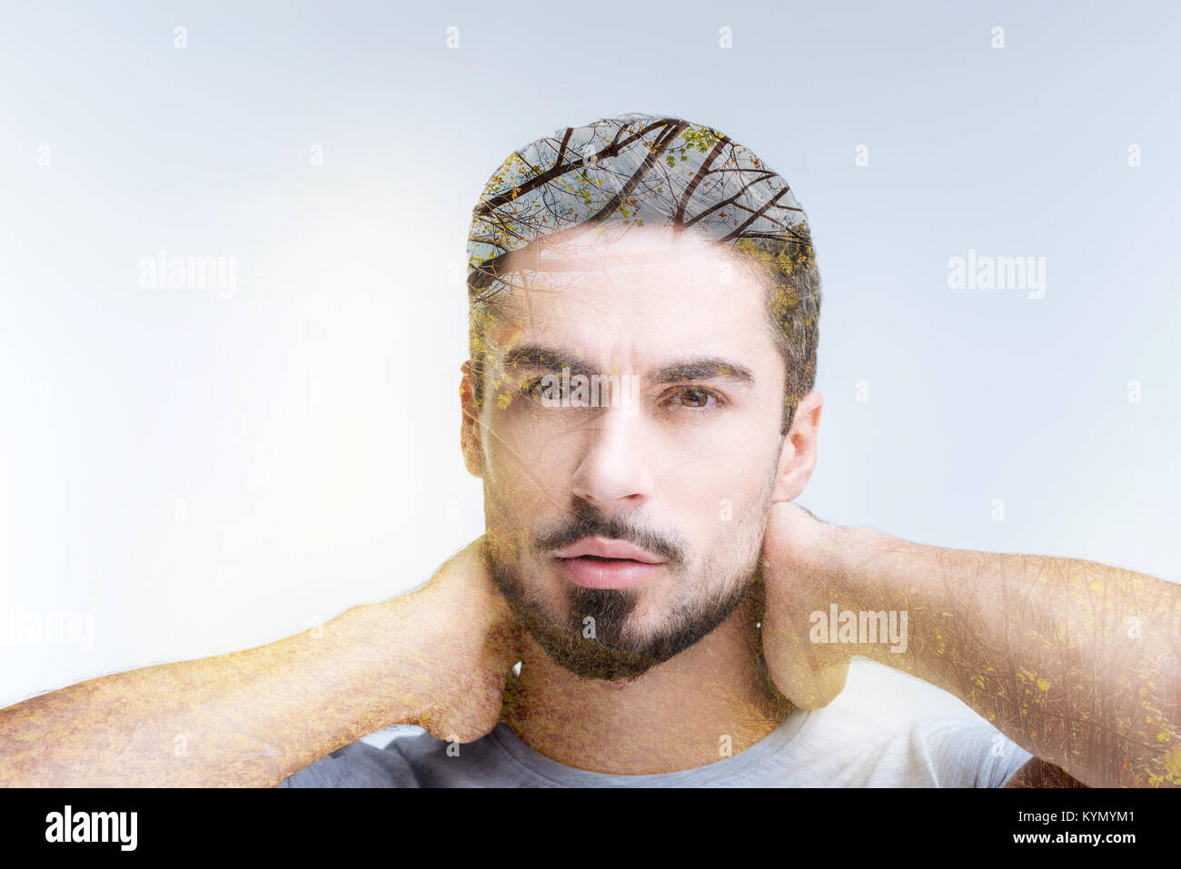 Facial expression man collage hi-res stock photography and images - Alamy