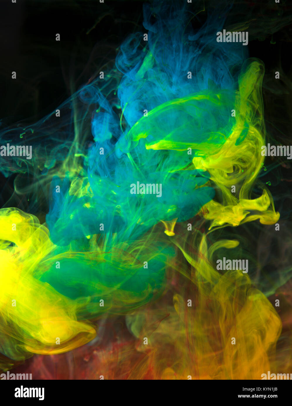 inks in water, color abstraction Stock Photo - Alamy