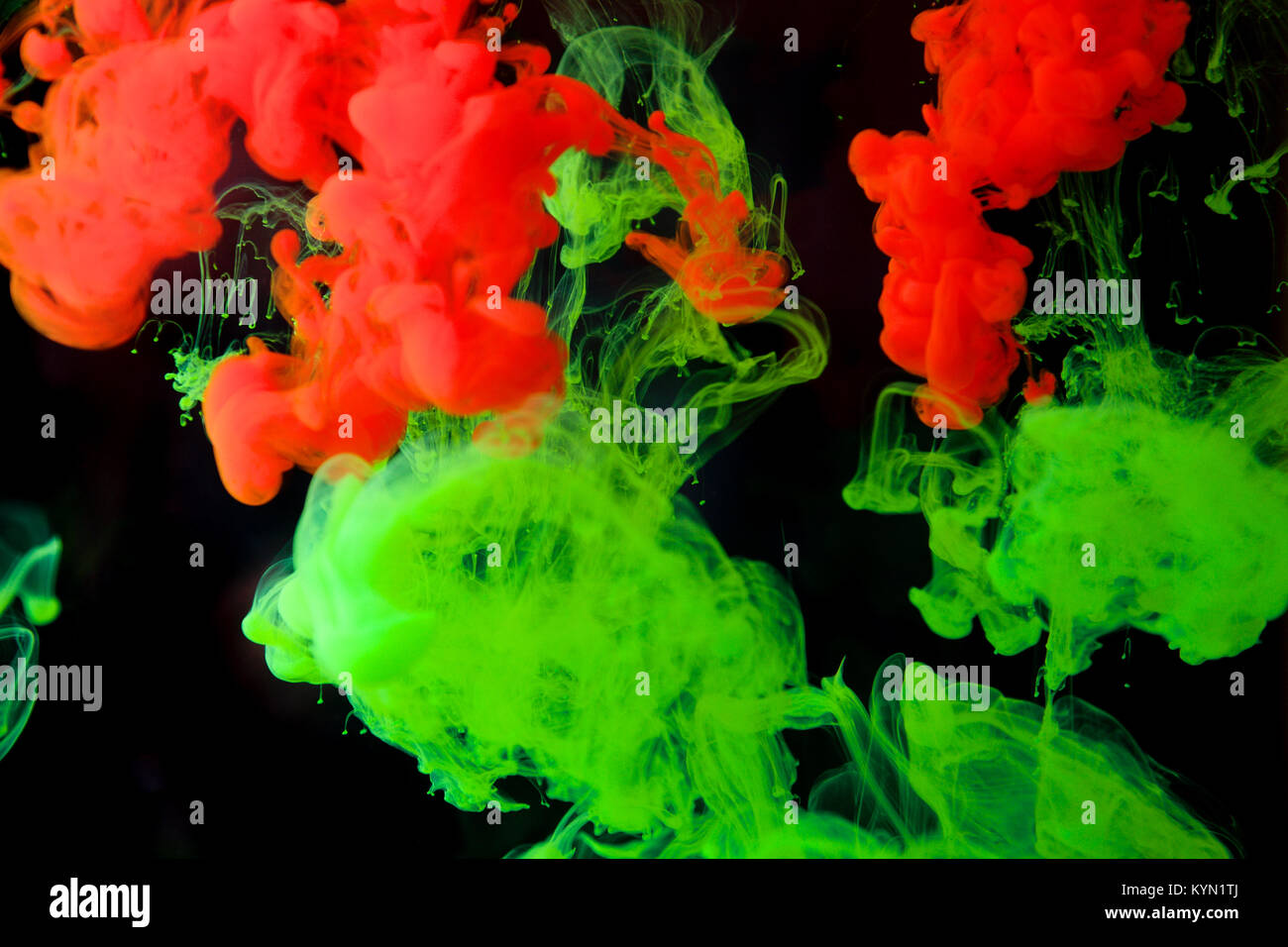 inks in water, color abstraction Stock Photo - Alamy