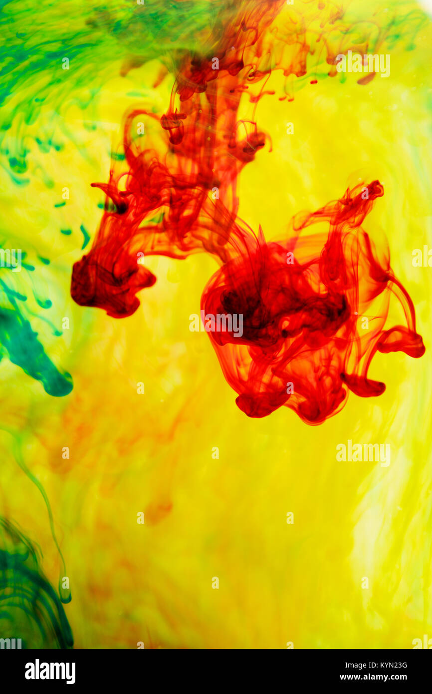 Ink mix in water color hi-res stock photography and images - Alamy
