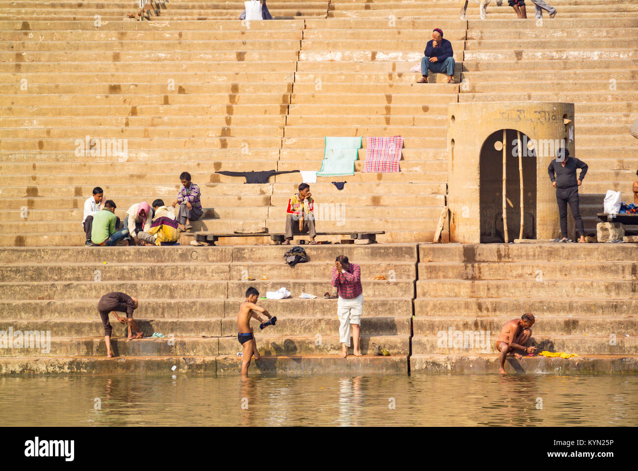 Ganges river Varanasi India Stock Photo - Alamy