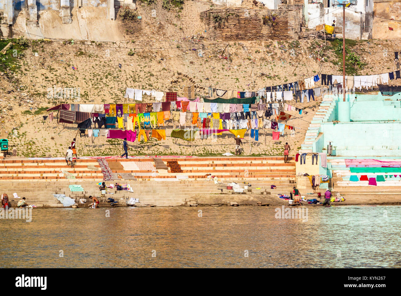 Ganges river Varanasi India Stock Photo - Alamy
