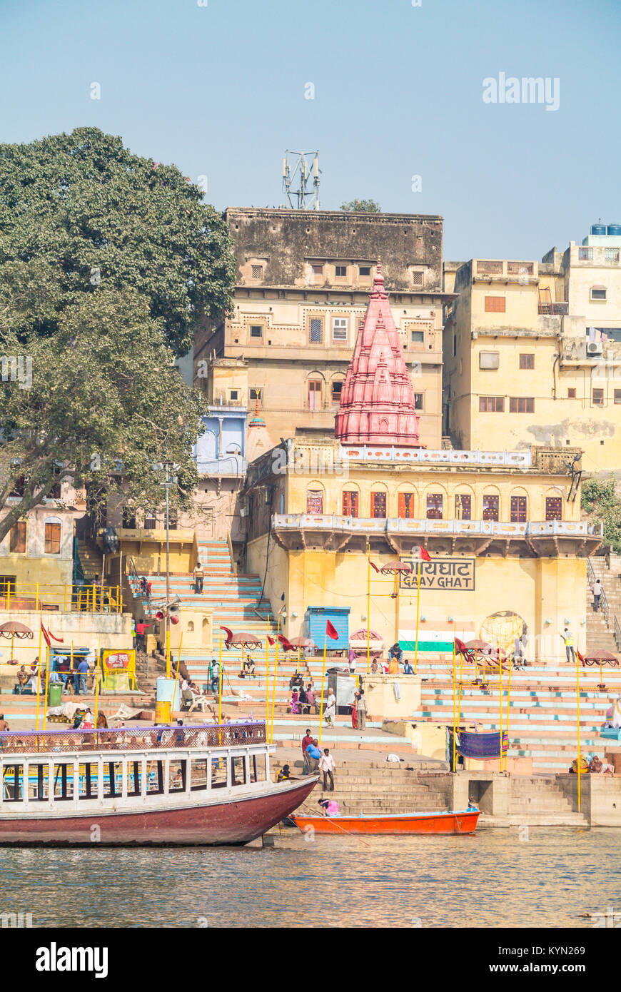 Ganges river Varanasi India Stock Photo - Alamy