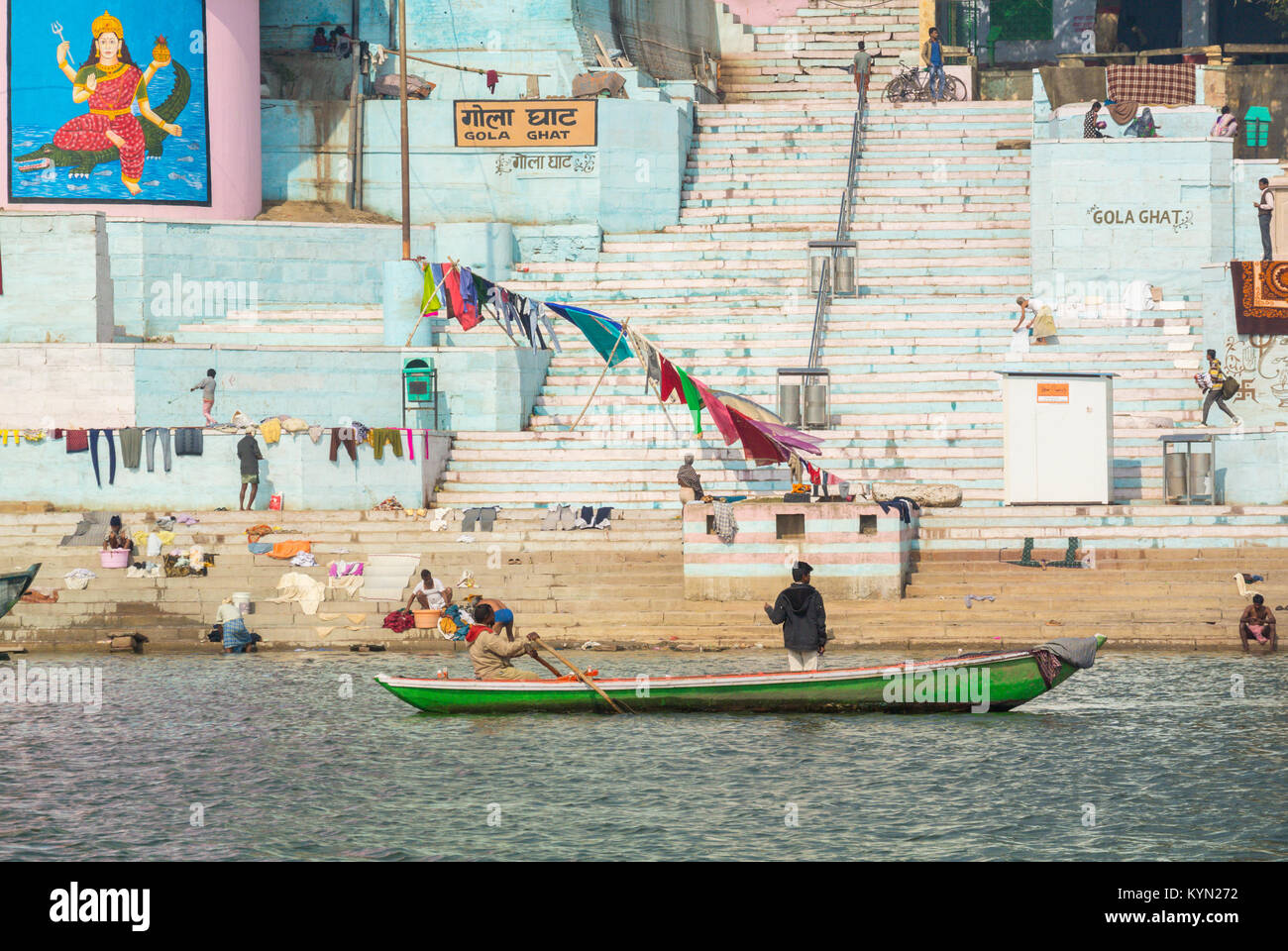 Ganges river Varanasi India Stock Photo - Alamy