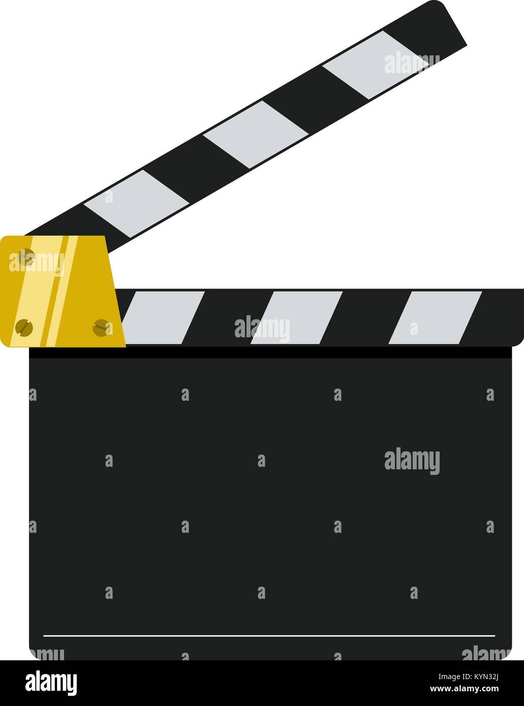 Cinema clapper illustration isolated on white background Stock Vector ...