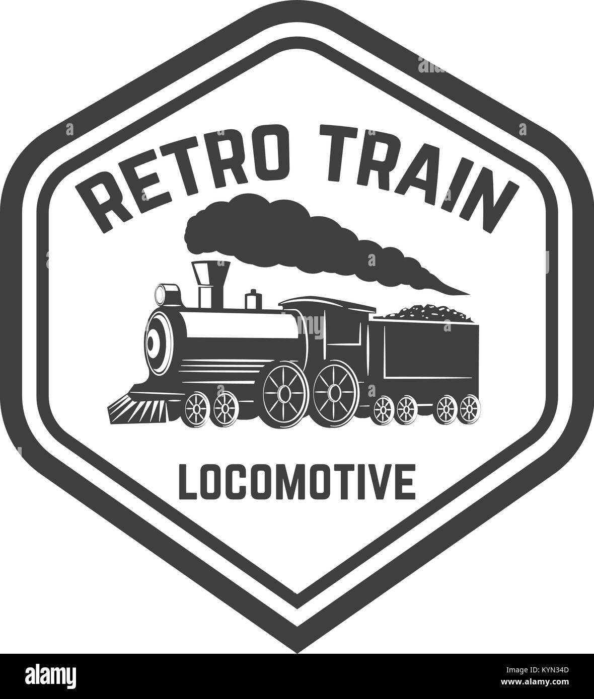 Vintage Railroad Templates Emblem Template With Vintage Train Design