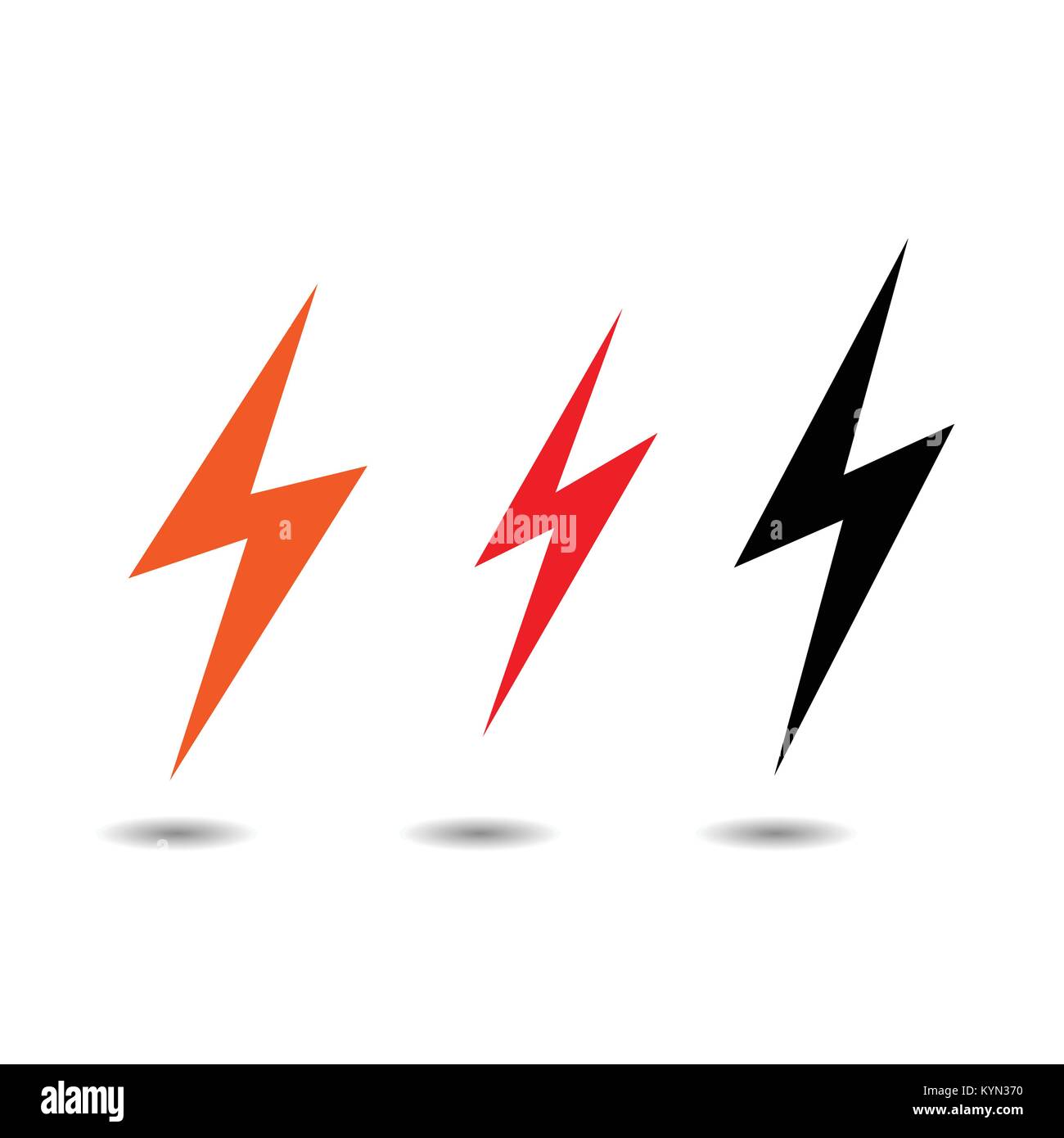 Electricty bolt Cut Out Stock Images & Pictures - Alamy