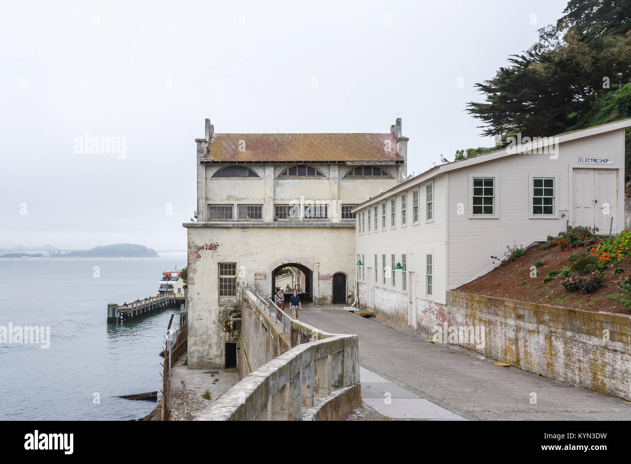 Alcatraz Electrical Repair and Military Dorm Guardhouse buildings ...